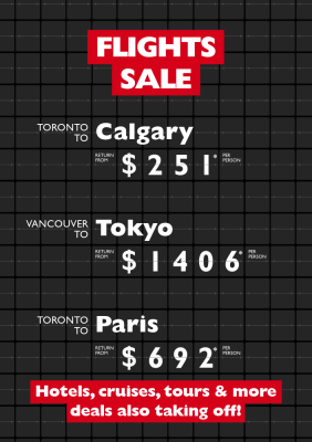 Flight Centre Canada Travel Deals - Flights, Vacations, Cruises and More