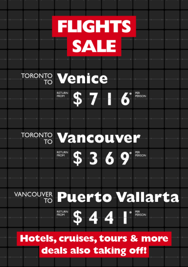 Travel Sale - Special Deals on Flights, Vacations, Cruises and More ...