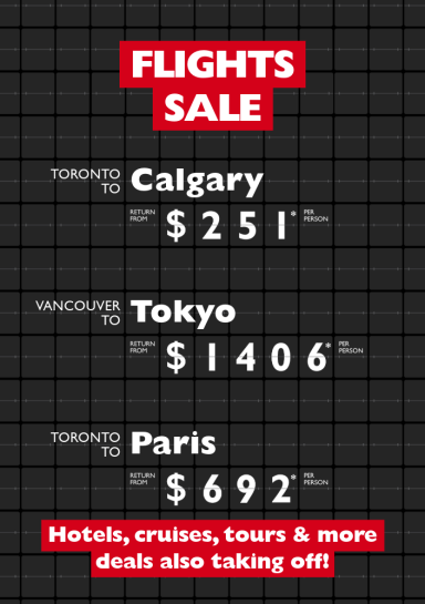 Travel Sale - Special Deals on Flights, Vacations, Cruises and More ...